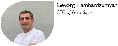 The Partnership of Front Signs and Grimco